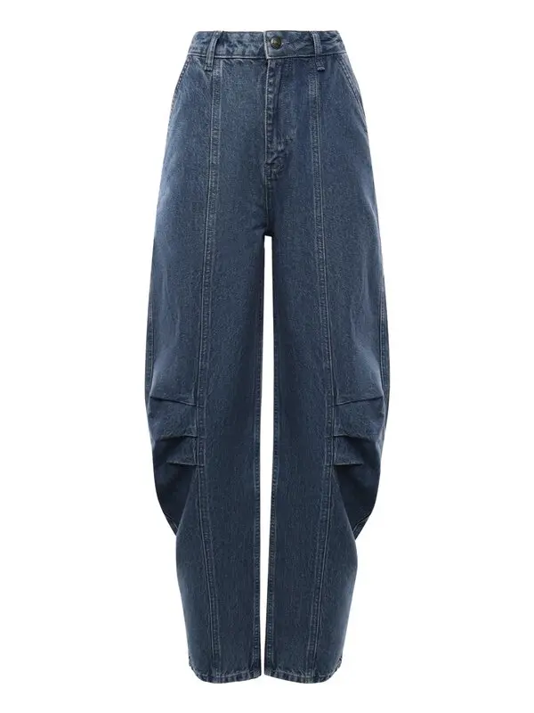 ROTATE BY BIRGER CHRISTENSEN Wide Leg Jeans - Blue