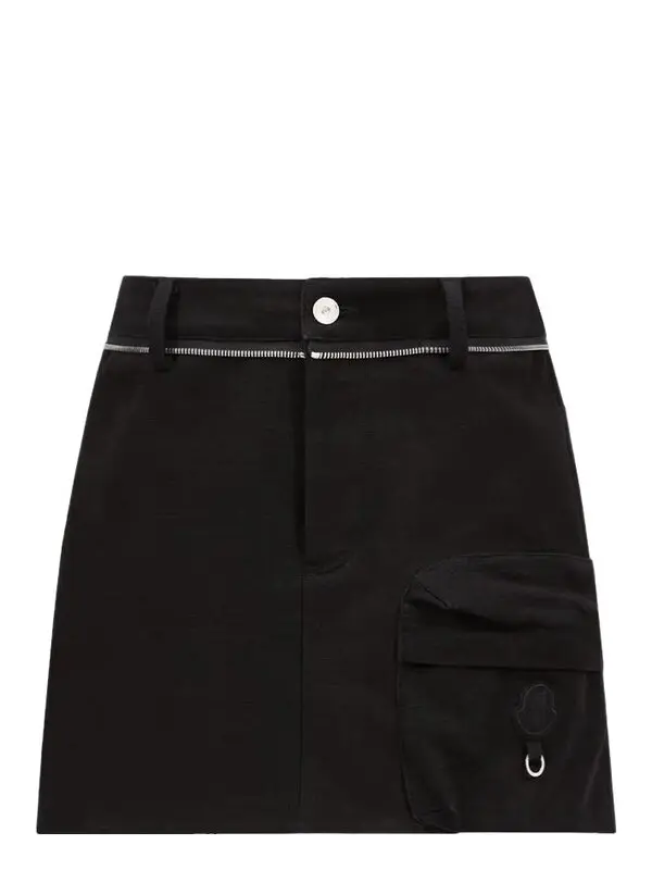 Moncler Cotton Mini Skirt - Black