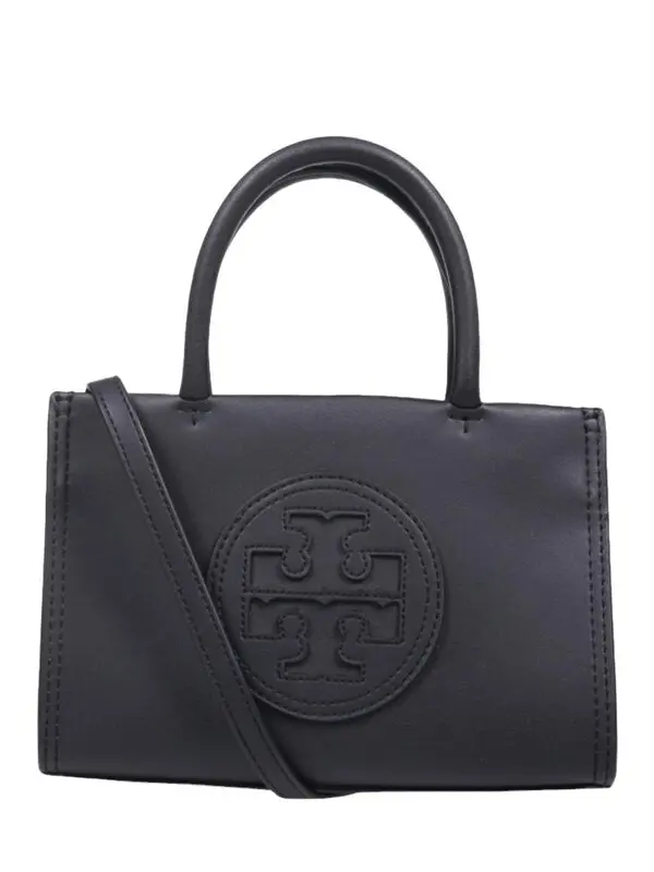 Tory Burch Ella Logo Patch Mini Tote Bag - Black