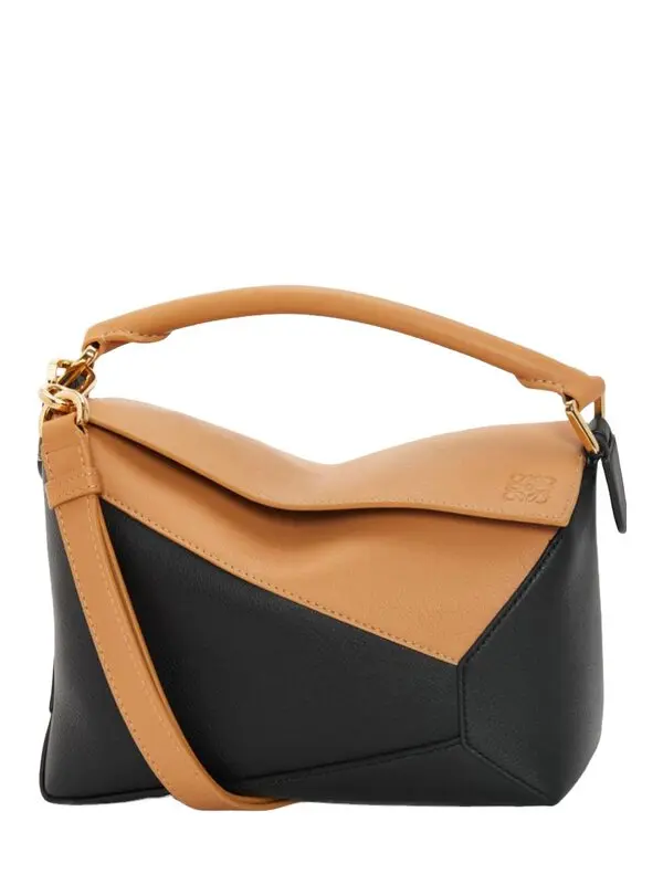 Loewe Anagram Embossed Small Puzzle Bag - Black