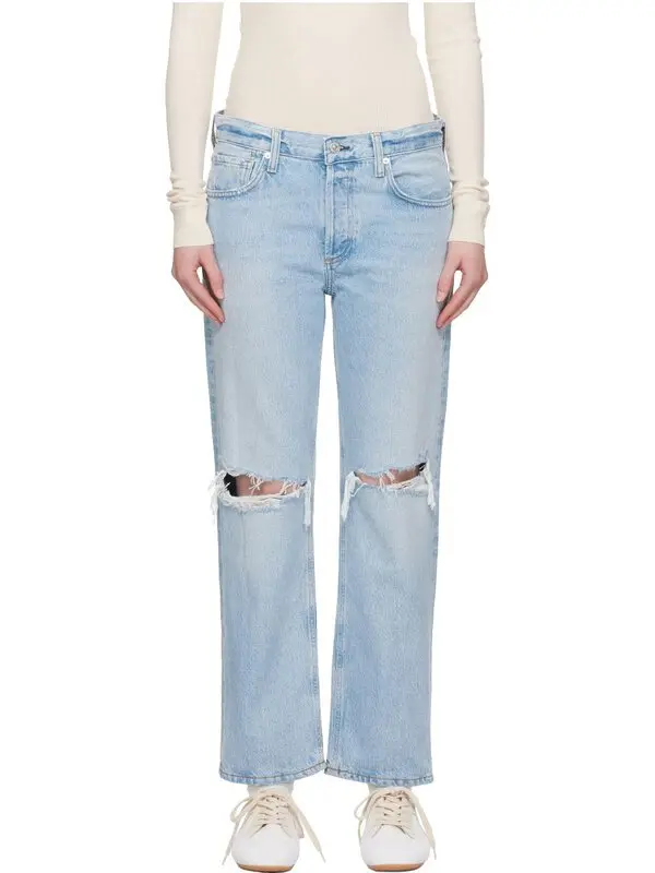 Citizens Of Humanity Neve Low Slung Relaxed Jeans - Blue