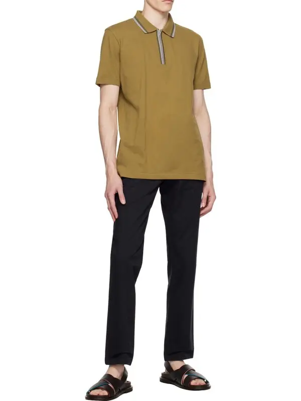 Paul Smith Broad Stripe Zebra Mid Fit Chinos - Black