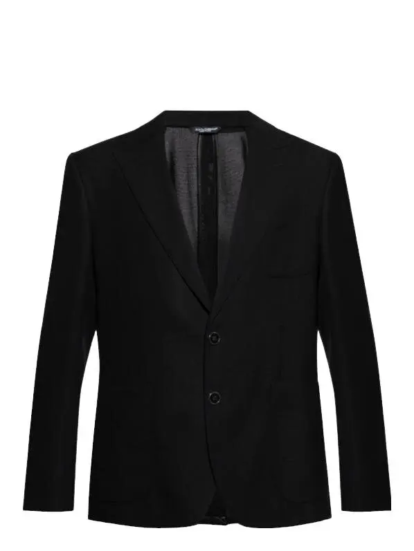 Dolce & Gabbana Dolce Gabbana Single-breasted Blazer - Black