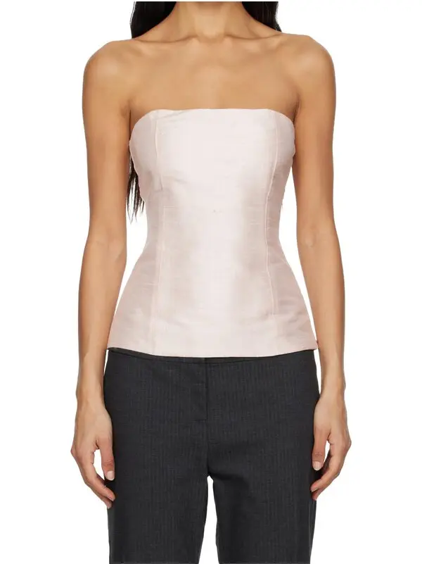 Paloma Wool Agnes Strapless Top - Pink