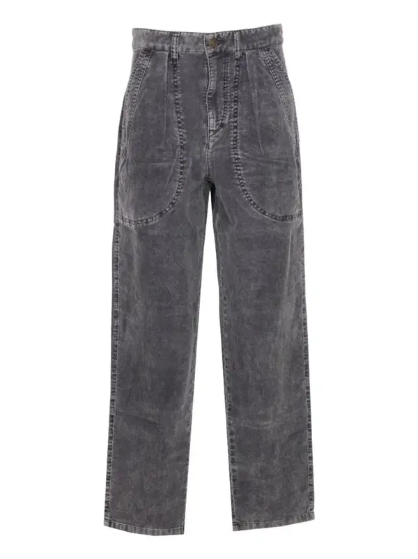 Isabel Marant Étoile Onyta Straight Leg Trousers - Black