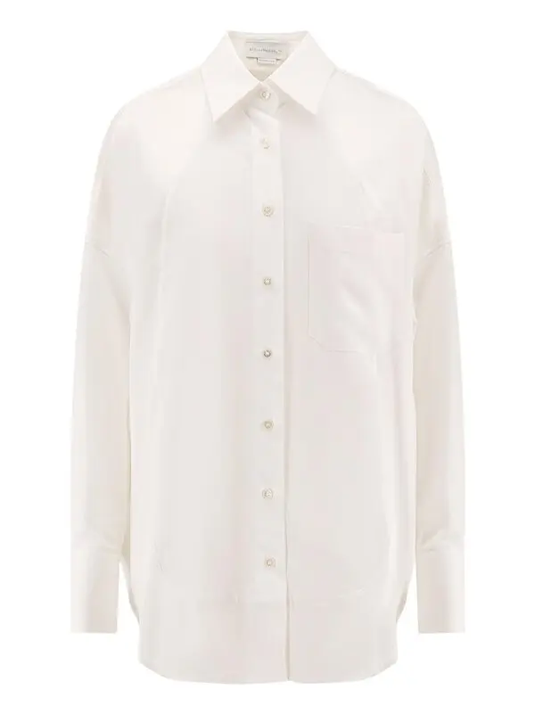 Stella McCartney Collared Long Sleeve Shirt - White