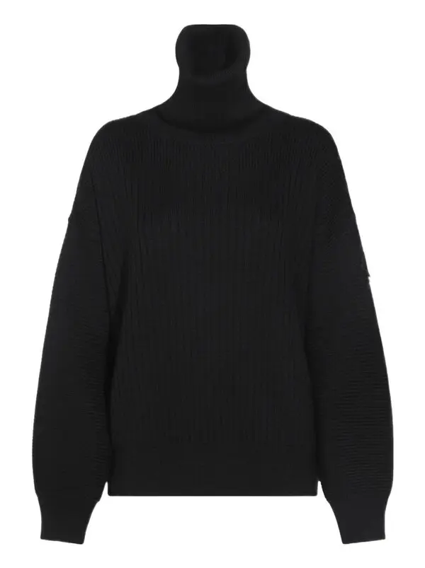 Moncler Roll-neck Knit Jumper - Black
