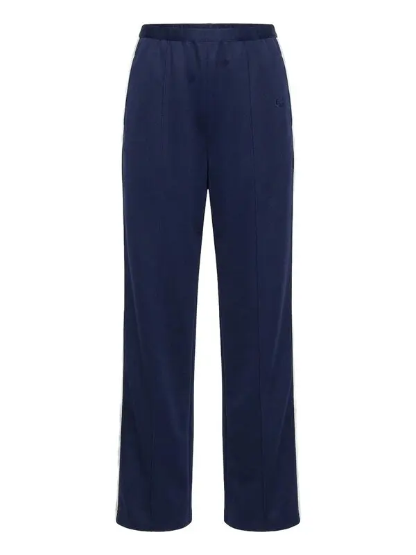 Gucci Logo Embossed Technical Jersey Pants - Dark Blue