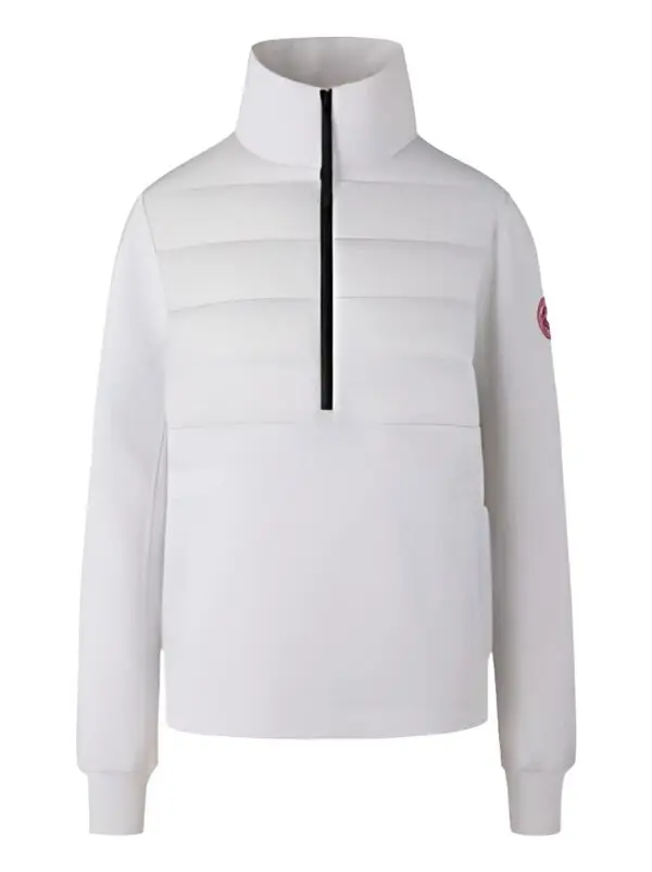 Canada Goose Long Sleeve Quarter Zip Sweatshirt - White