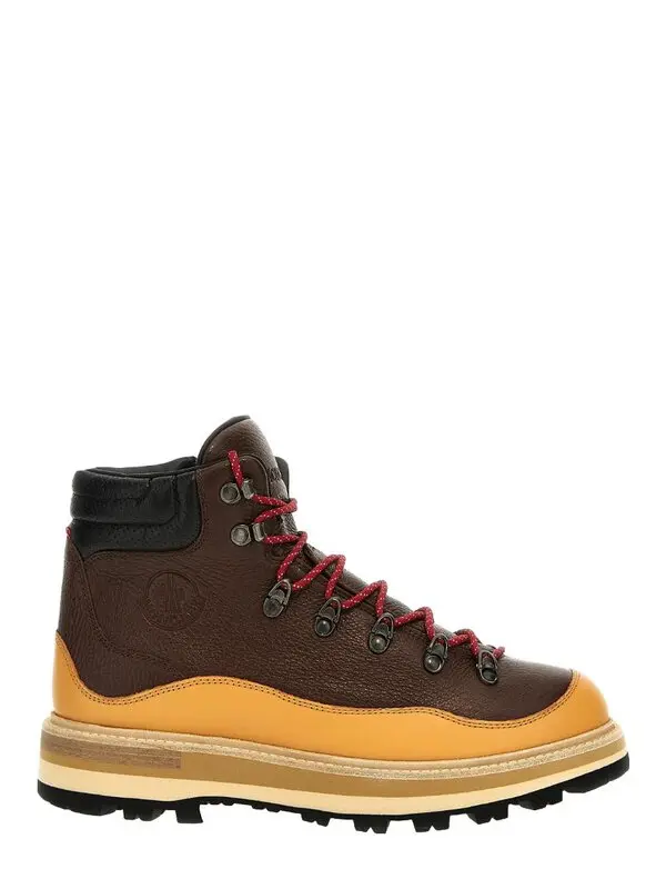 Moncler Peka Trek Ankle Boots - Red