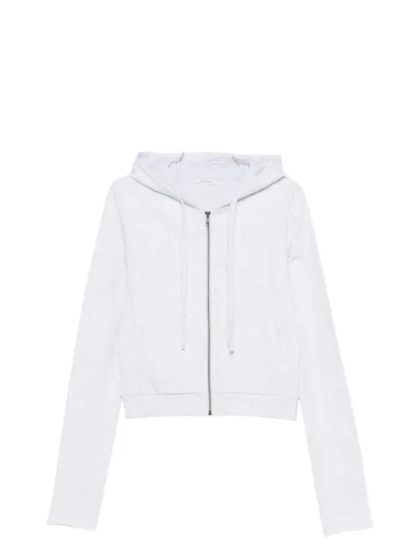 ENTIRE STUDIOS Zip-up Hooded Sweatshirt - White