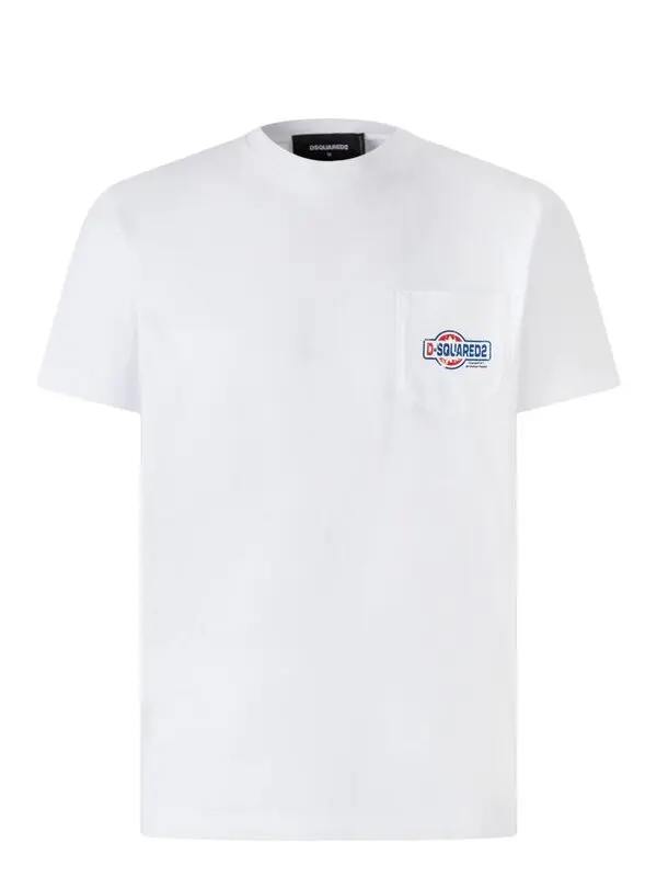 Dsquared2 Logo Printed Crewneck T-shirt - White