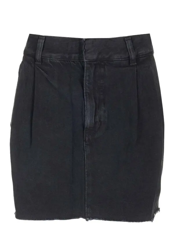 AGOLDE Belt-loop Denim Skirt - Black