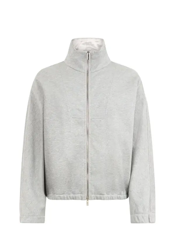 Peserico Zip-up Funnel Neck Sweatshirt - No