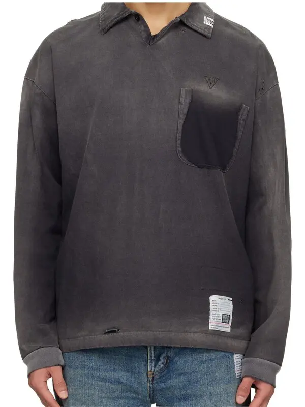 Mihara Yasuhiro Sun Faded Like Top - Black