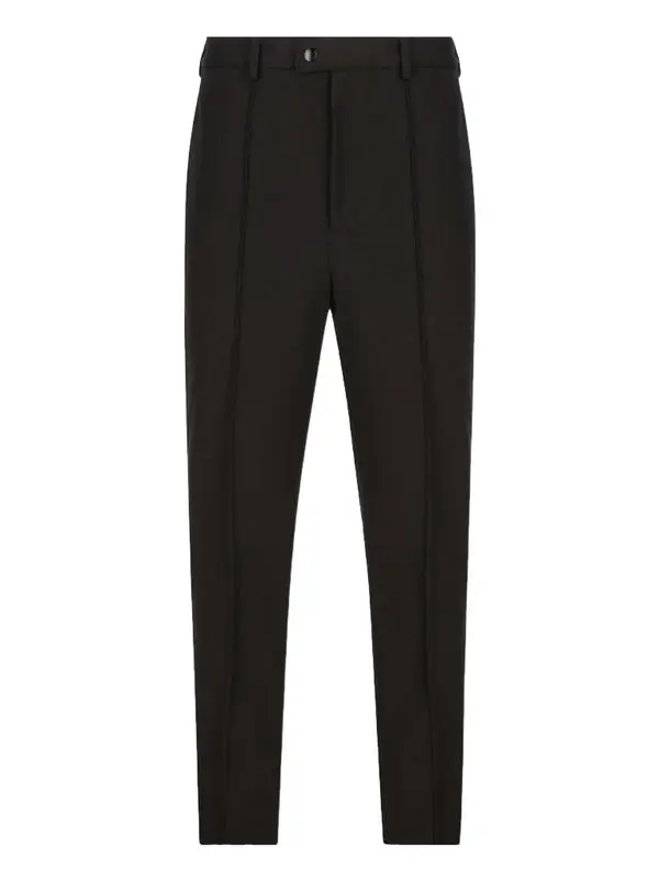 Prada Tailored Trousers With Slit Detail - Black