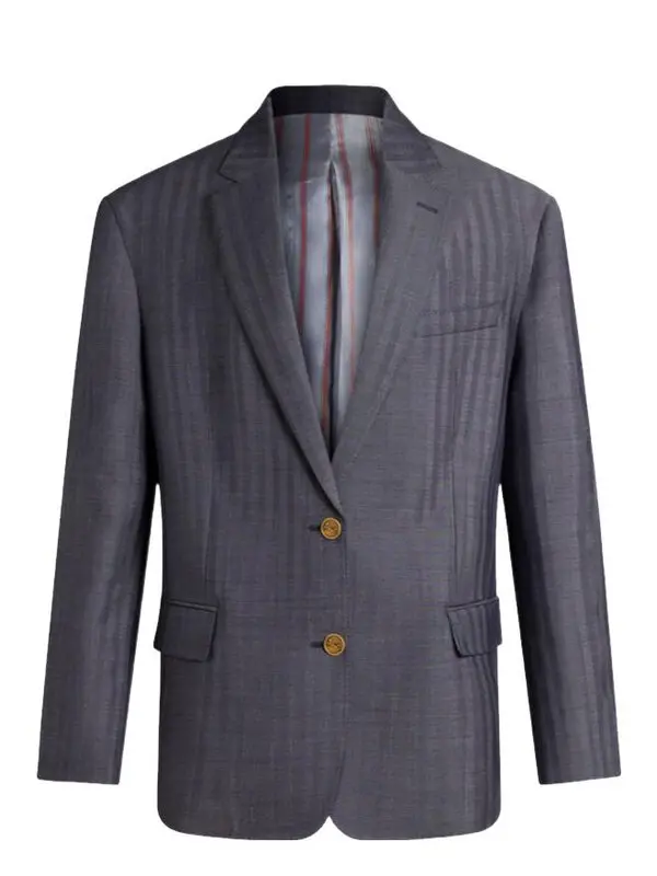 Etro Pegaso Single-breasted Blazer - Black