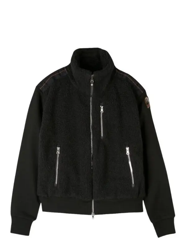 PARAJUMPERS Patch Standing Collar Casual Coat - Black