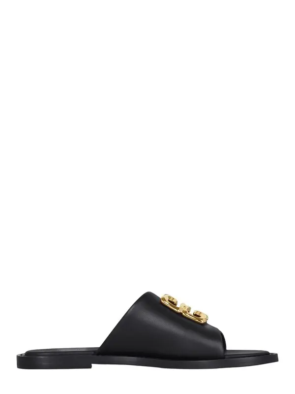 Givenchy 4g Liquid Flat Slides - Black