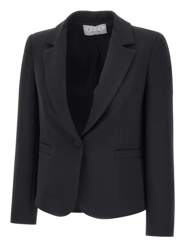 KAOS Crepe Blazer Jacket - Black