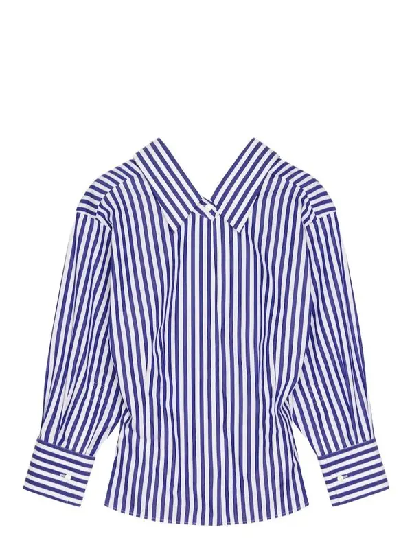 Givenchy Long-sleeved Striped Shirt - Electric Blue/white