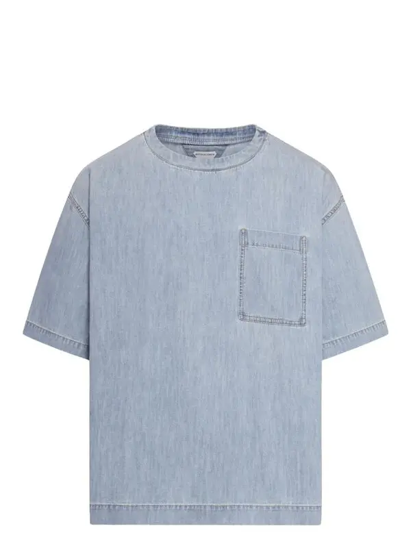 Bottega Veneta Light Bleached Denim T-shirt - Gray