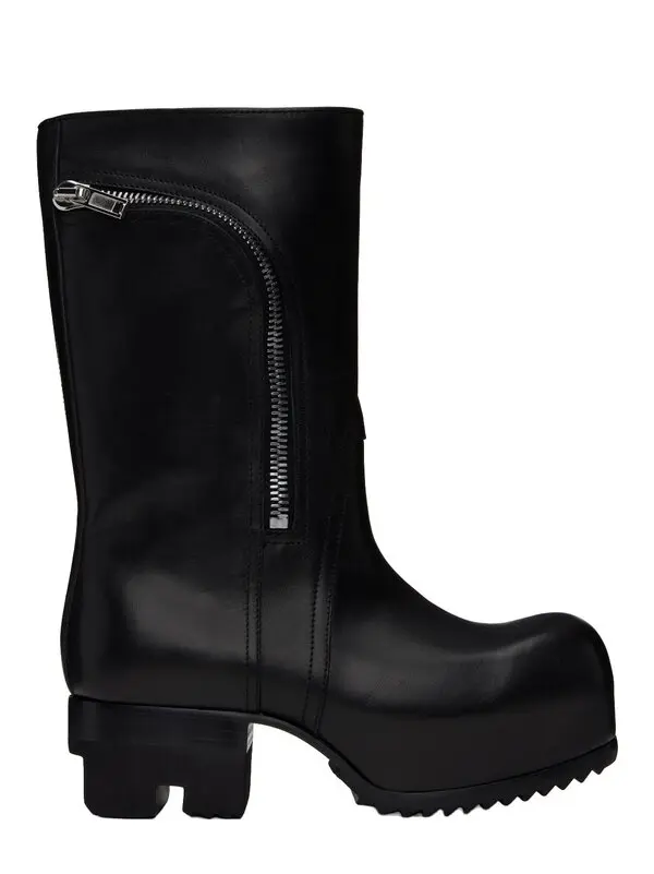 Rick Owens Hollywood Bauhaus Ballast Pull Boots - Black