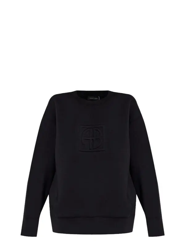 ANINE BING Alto Monogram Sweatshirt - Black