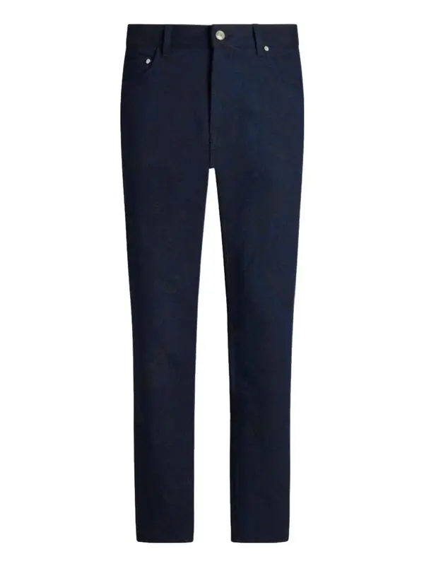 Etro Jacquard Jeans - Navy Blue