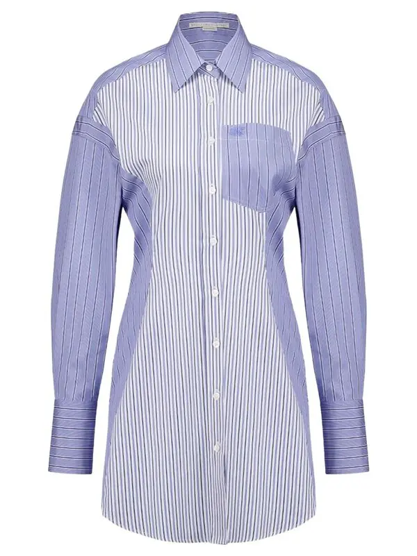 Stella McCartney Striped Mini Dress - Blue
