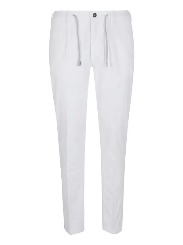 Eleventy Drawstring Regular-fit Pants - White