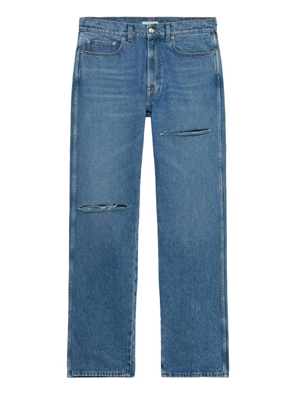 1989 STUDIO Distressed Straight-leg Jeans - Blue
