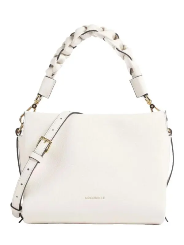 COCCINELLE Boheme Zipped Small Tote Bag - White