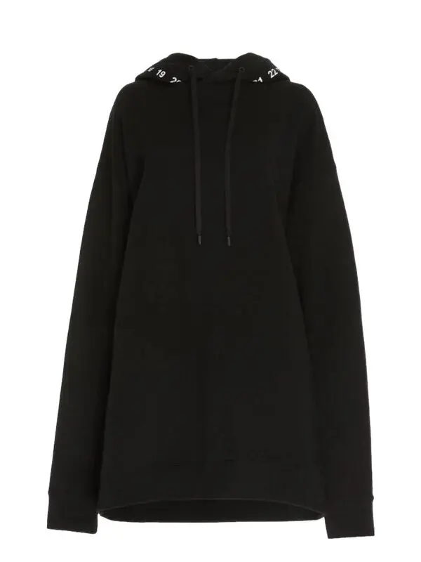 MAISON MARGIELA Oversized Drawstring Hoodie - Black
