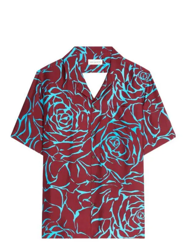 Dries Van Noten Rose-print Shirt - Red