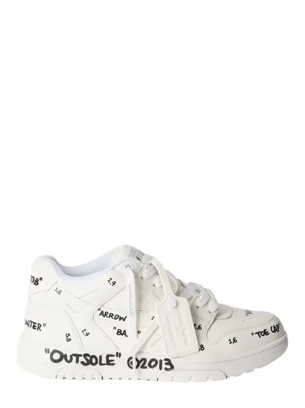 Off-White Quotation Leather Out Of Office Trainers - White