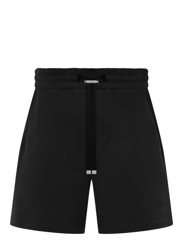 Amiri Logo Embroidered Shorts - Black