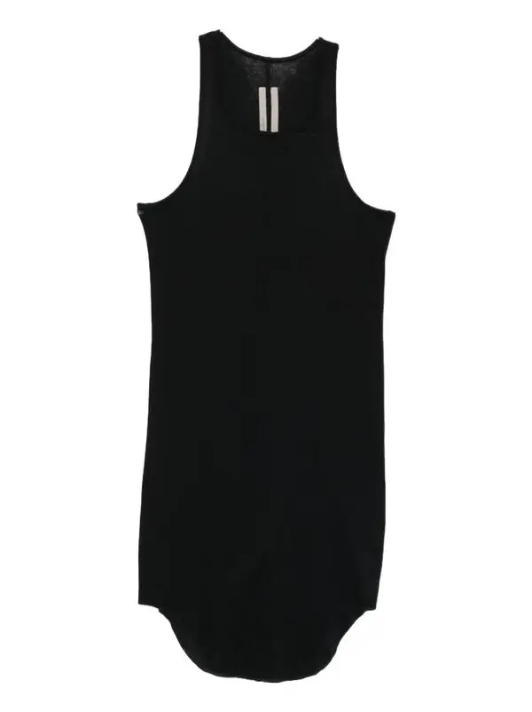 Rick Owens Temple Basic Ribbed Knitted Top - Black