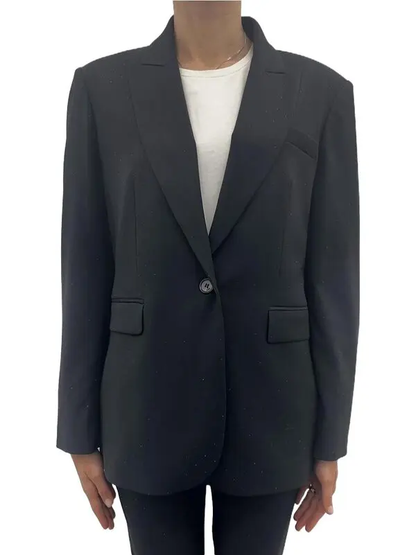 Liu Jo Embellished Single-breasted Tailored Blazer - Black