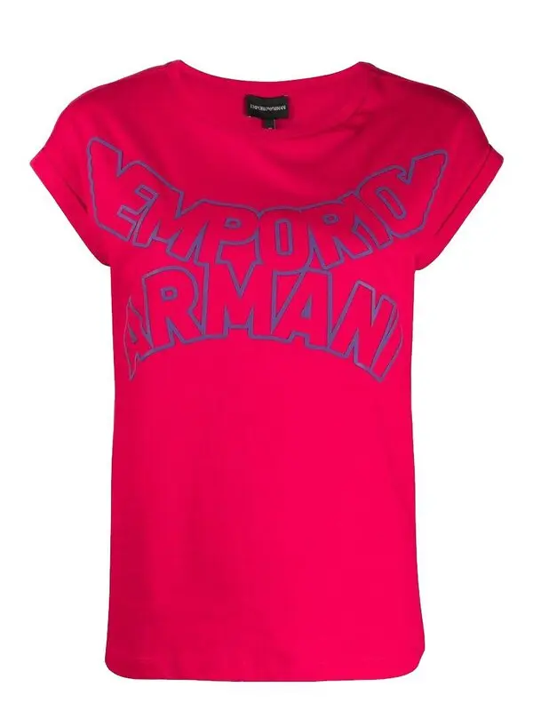 Emporio Armani Logo Print T-shirt - Red