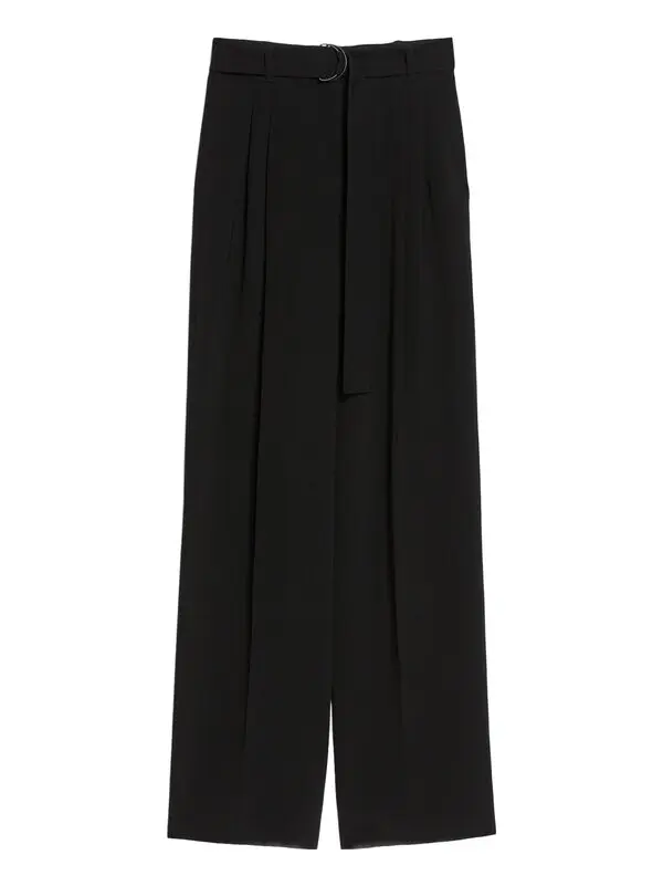 Max Mara Belted Trousers - Black