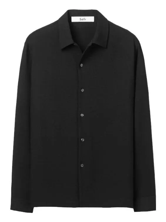 Séfr Sense Crepe Shirt - Black