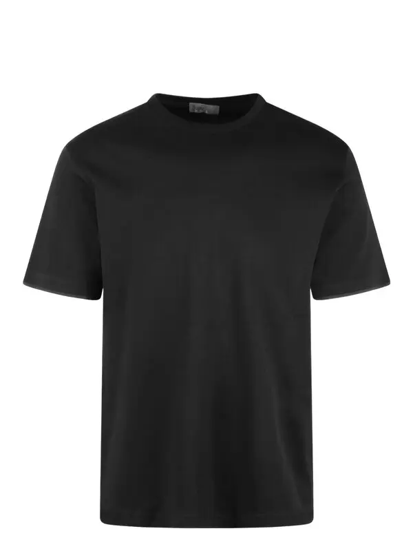 Herno Short-sleeved Crewneck T-shirt - Black