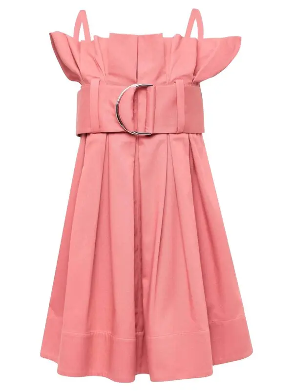 J.W.ANDERSON Jw Anderson Pleated D-ring Mini Dress - Rose-pink