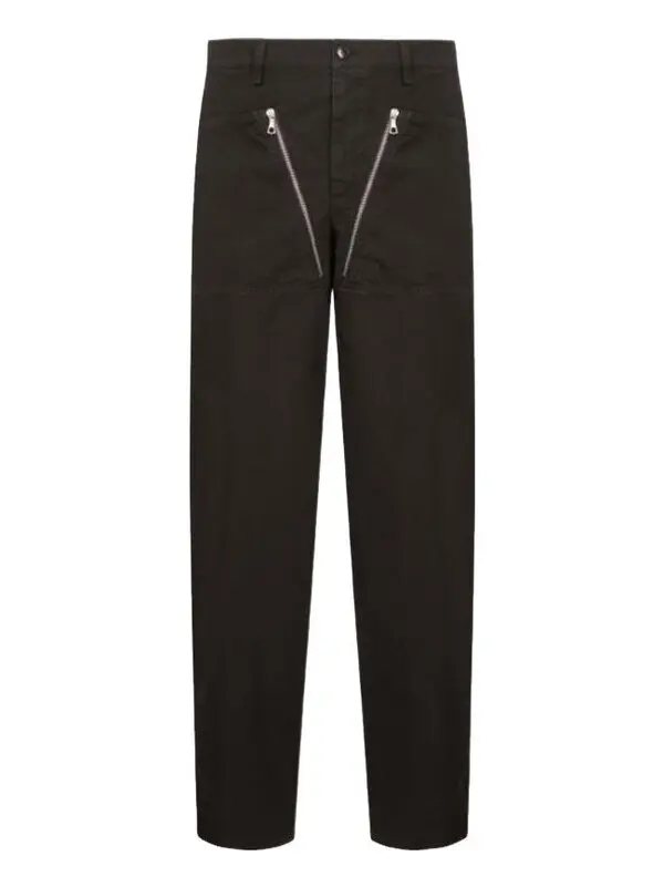 Dries Van Noten Belt Loop Casual Pants - Black