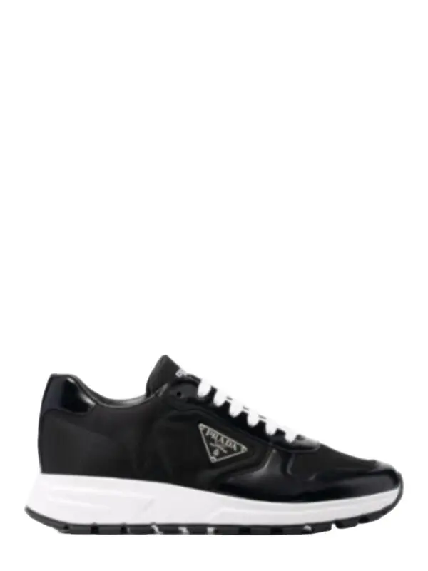 Prada Logo Casual Sneakers - Black