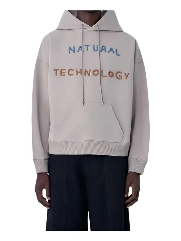 STORY MFG. Geo Hooded Sweatshirt - Gray