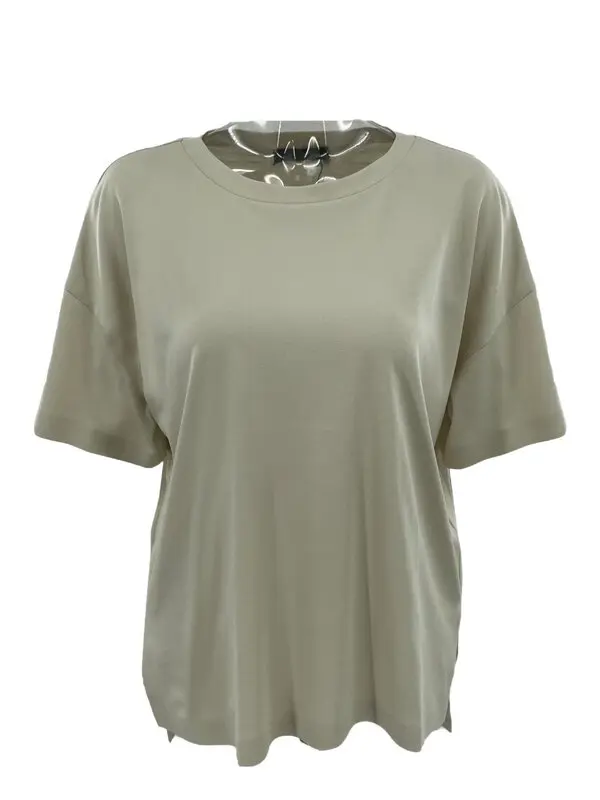 Max Mara Round Neck Short Sleeve T-shirt - Gray