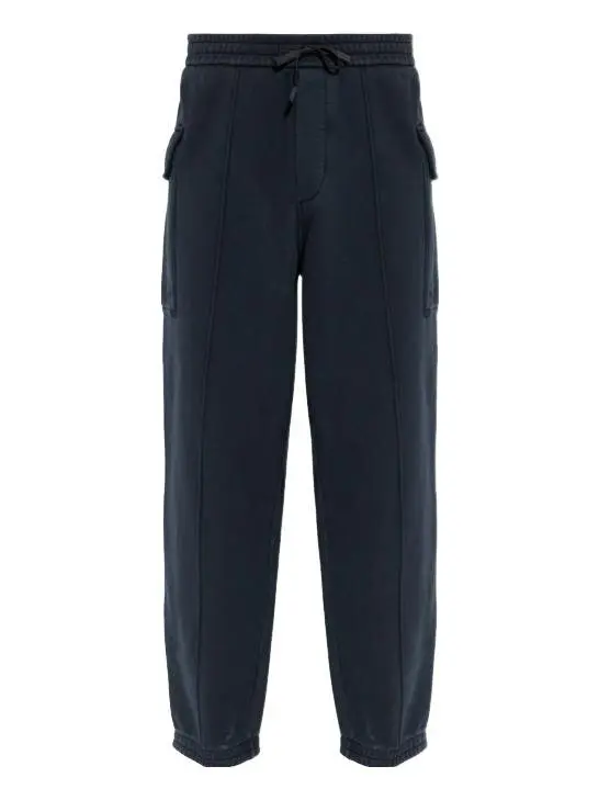 Emporio Armani Drawstring Cargo Trousers - Navy Blue