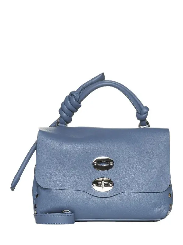 ZANELLATO Postina Piuma Knot Shoulder Bag - Blue